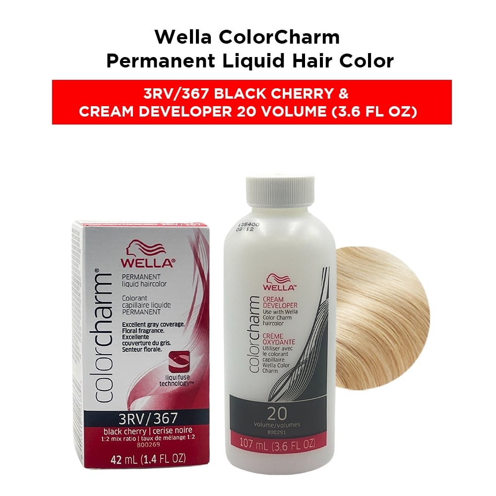 Wella ColorCharm Permanent Liquid Hair Color Toner - 1.4 oz ( 3RV/367 ...