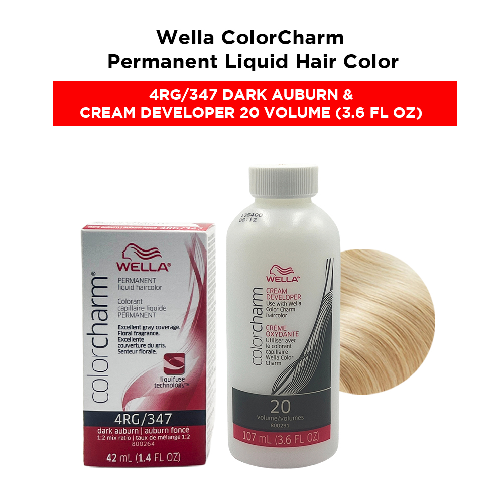 Wella ColorCharm Permanent Liquid Hair Color Toner - 1.4 oz ( 4RG/347 ...