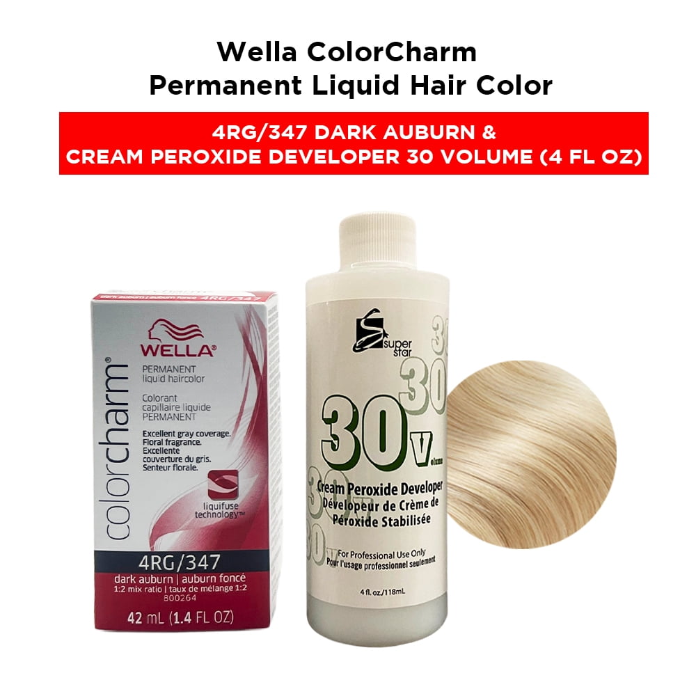 Wella ColorCharm Permanent Liquid Hair Color Toner - 1.4 oz ( 4RG/347 ...