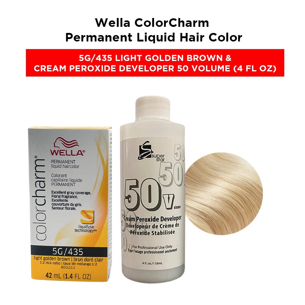 Wella ColorCharm Permanent Liquid Hair Color Toner - 1.4 oz ( 5G/435 ...