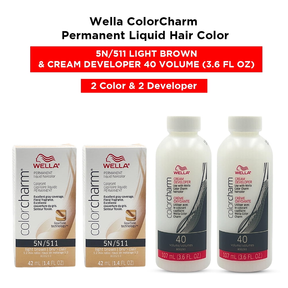 Wella ColorCharm Permanent Liquid Hair Color Toner - 1.4 oz ( 5N/511 ...