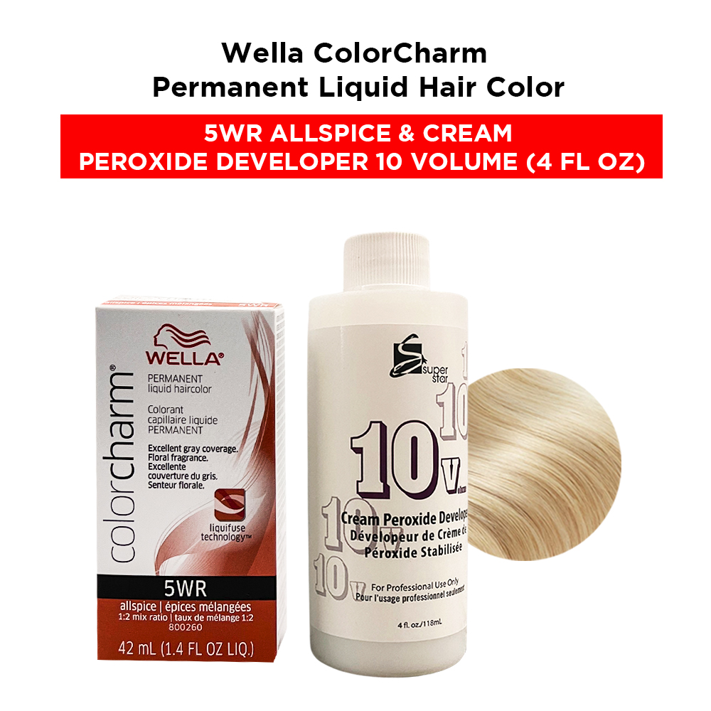 Wella ColorCharm Permanent Liquid Hair Color Toner - 1.4 oz ( 5WR ...
