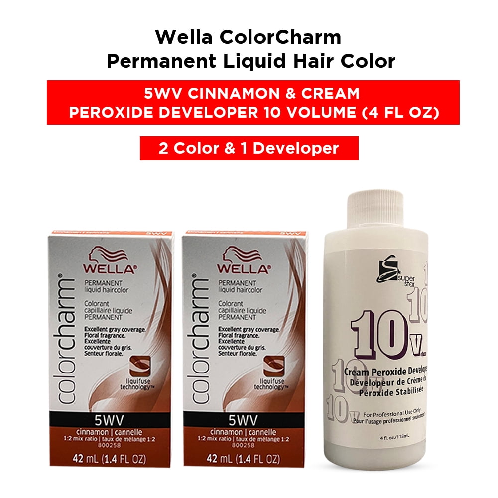 Wella ColorCharm Permanent Liquid Hair Color Toner - 1.4 oz ( 5WV ...