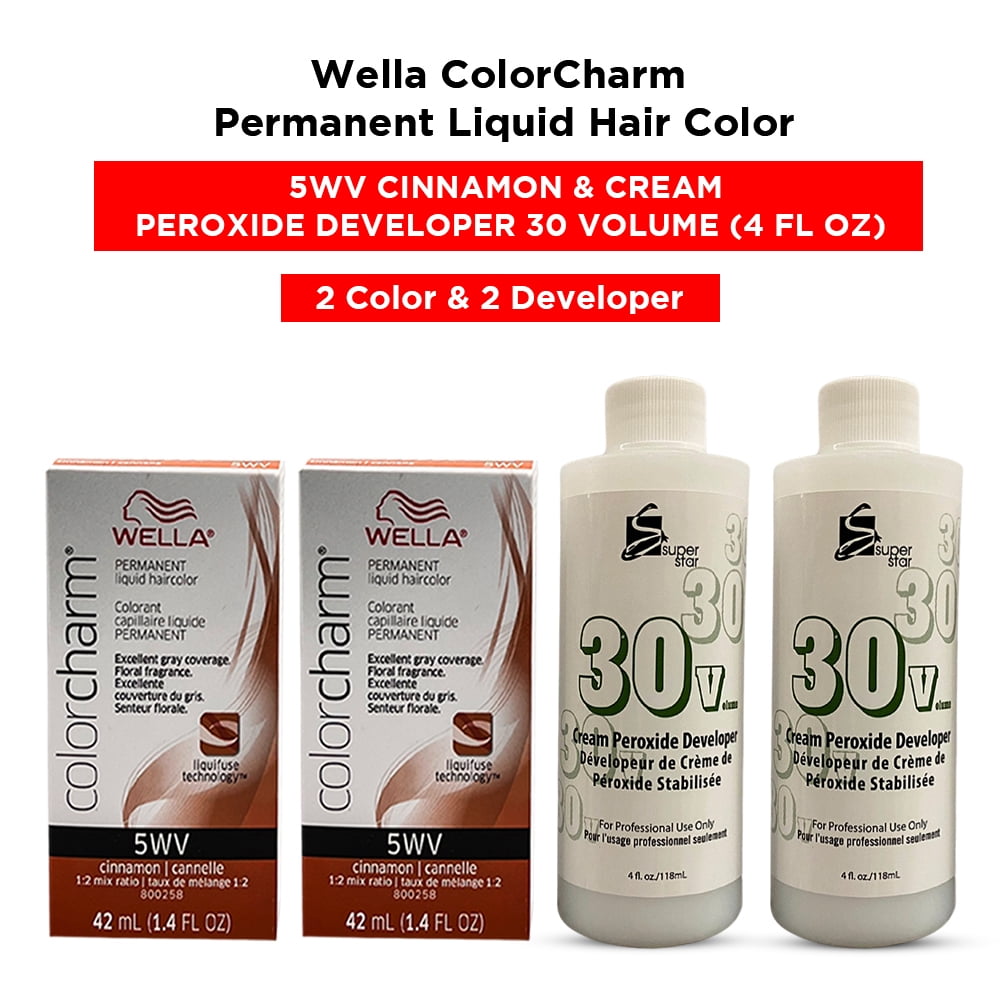 Wella ColorCharm Permanent Liquid Hair Color Toner - 1.4 oz ( 5WV ...