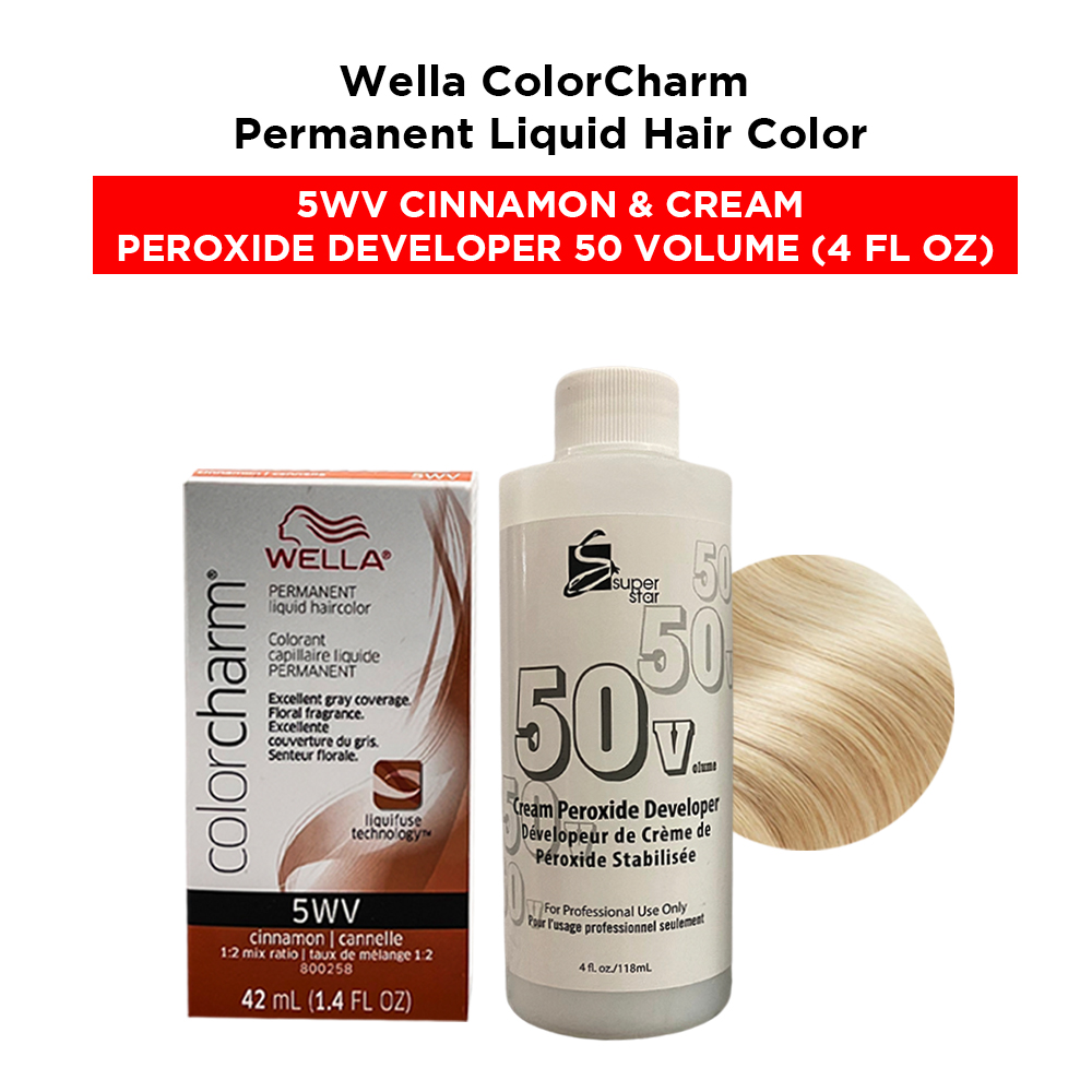 Wella ColorCharm Permanent Liquid Hair Color Toner - 1.4 oz ( 5WV ...