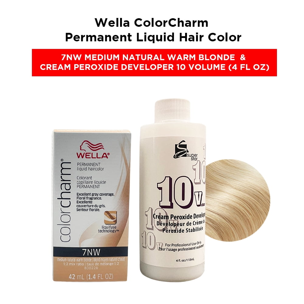 Wella ColorCharm Permanent Liquid Hair Color Toner - 1.4 oz ( 7NW ...