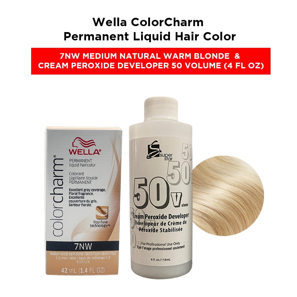 Wella ColorCharm Permanent Liquid Hair Color Toner - 1.4 oz ( 7NW ...