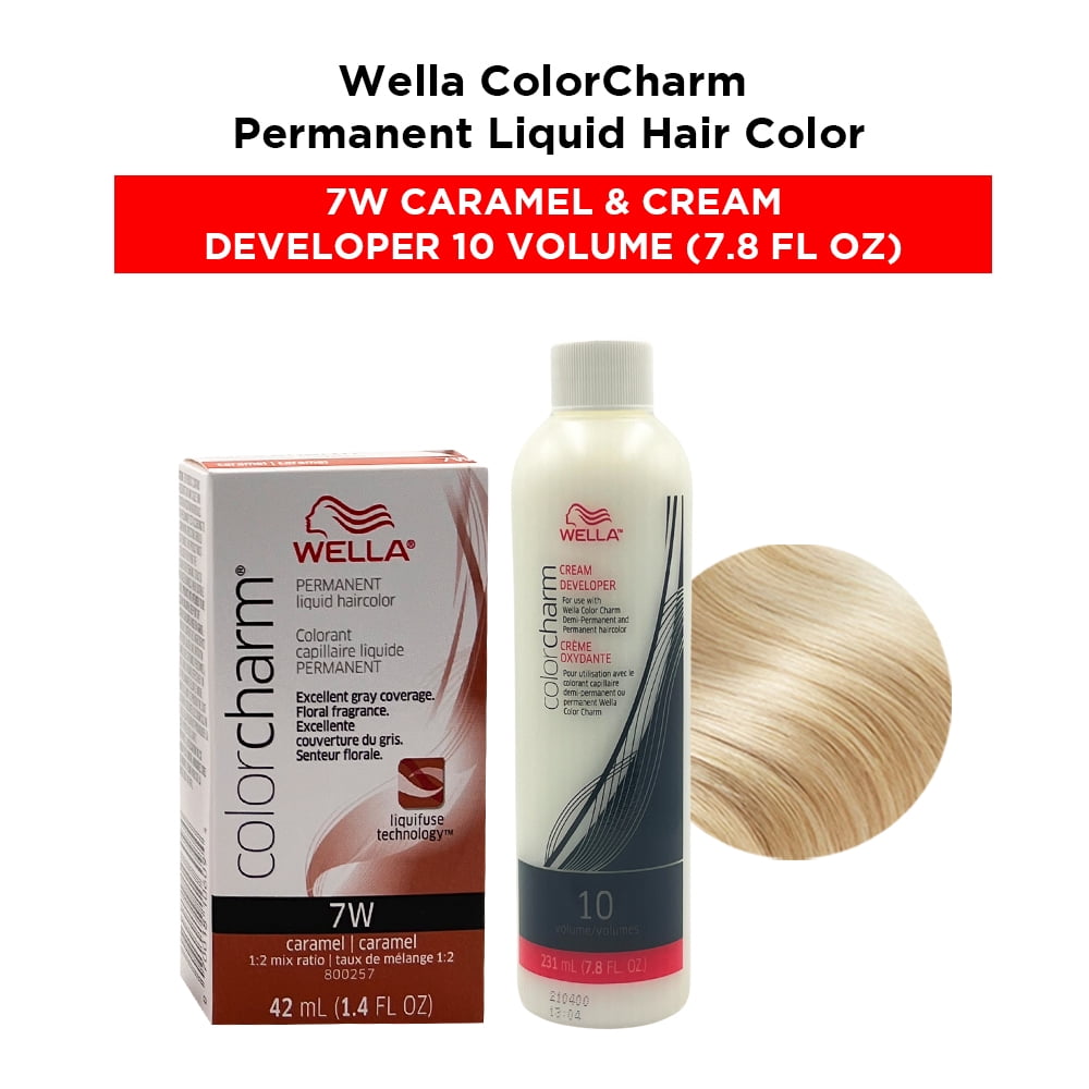 Wella ColorCharm Permanent Liquid Hair Color Toner - 1.4 oz ( 7W ...