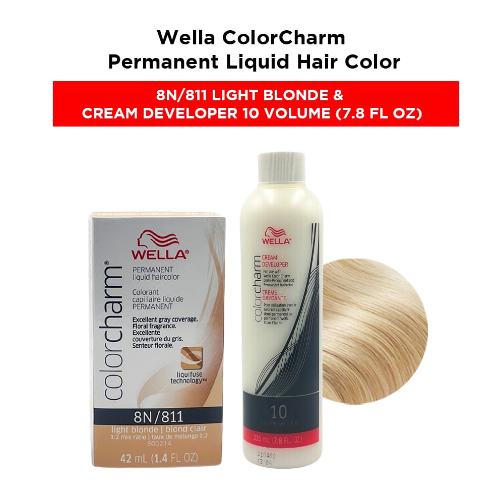 Wella ColorCharm Permanent Liquid Hair Color Toner - 1.4 oz ( 8N/811 ...