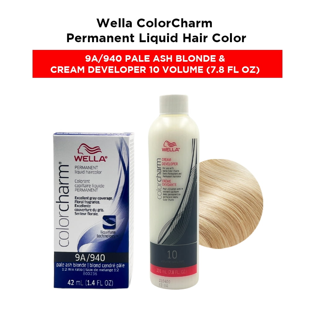 Wella ColorCharm Permanent Liquid Hair Color Toner - 1.4 oz ( 9A/940 ...