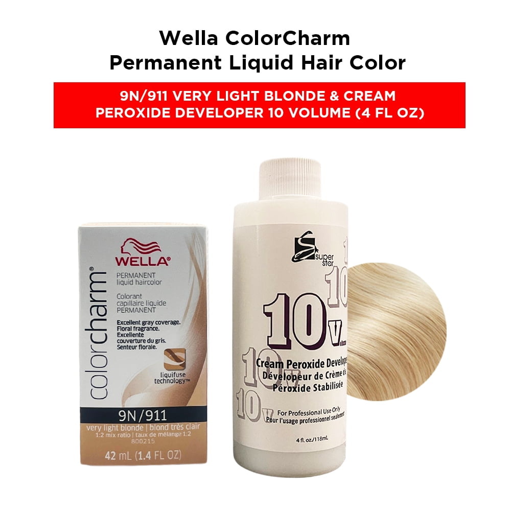 Wella ColorCharm Permanent Liquid Hair Color Toner - 1.4 oz ( 9N/911 ...