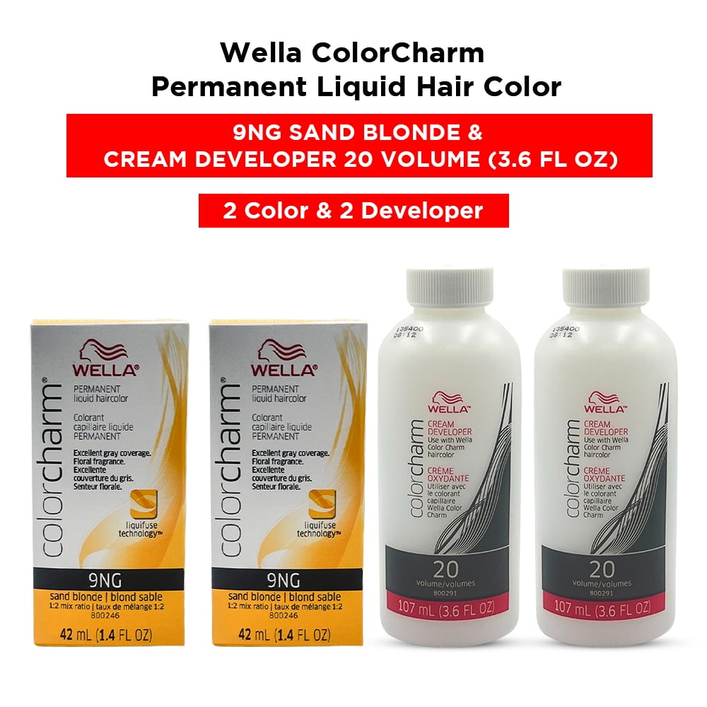 Wella ColorCharm Permanent Liquid Hair Color Toner - 1.4 oz ( 9NG Sand ...