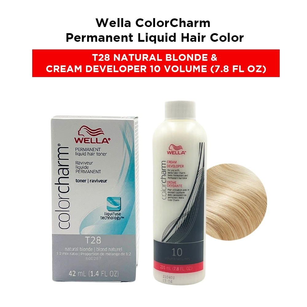 Wella ColorCharm Permanent Liquid Hair Color Toner - 1.4 oz ( T28 ...
