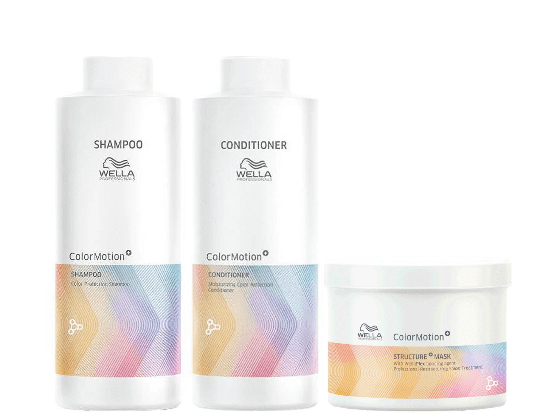 Wella ColorMotion+ Shampoo 33.8 oz / Conditioner 33.8 oz Liter Duo ...