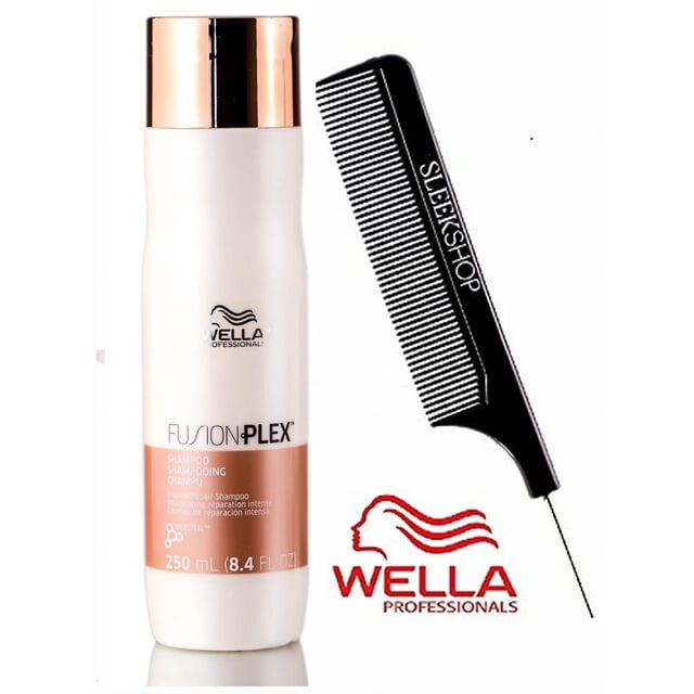 Wella FUSION PLEX Intense Repair Shampoo (with Sleek Steel Pin Tail ...