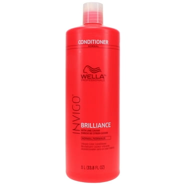 Wella Invigo Brilliance Conditioner - 33.8oz for Colour Treated, Fine ...