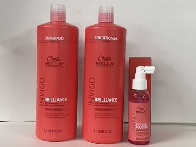 Wella Invigo brilliance shampoo & Conditioner liter + Brilliance ...