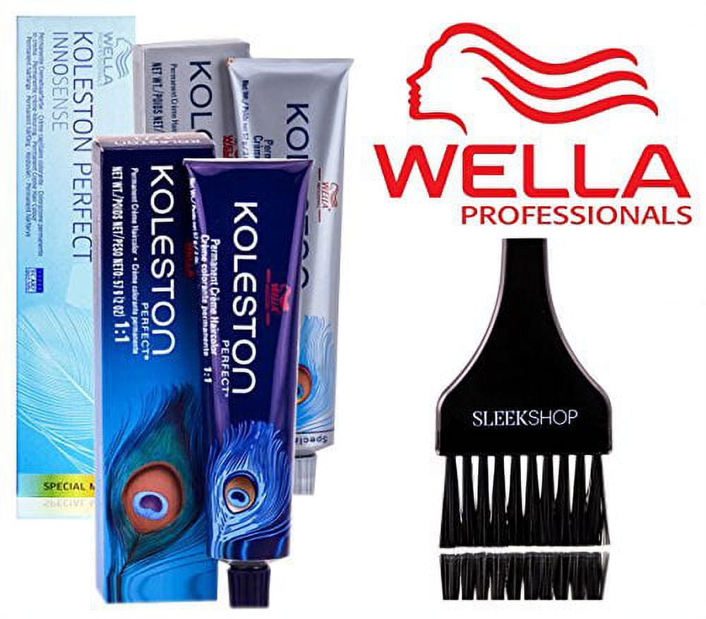 Wella KOLESTON Perfect Permanent Creme Haircolor, 2 oz (with Sleek Tint ...