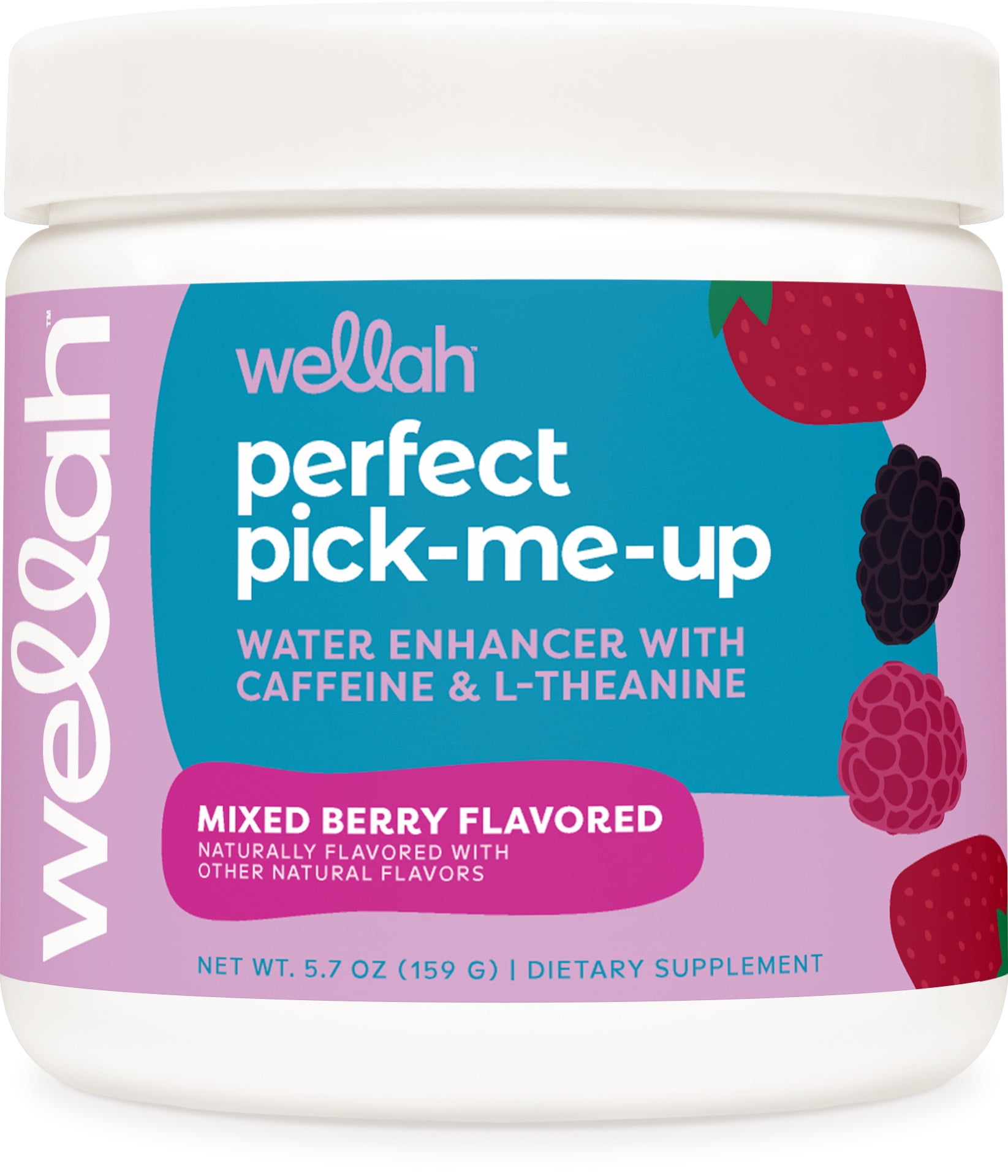 Wellah Perfect Pick-Me-Up (Mixed Berry) 30 Servings - Energy Boost ...
