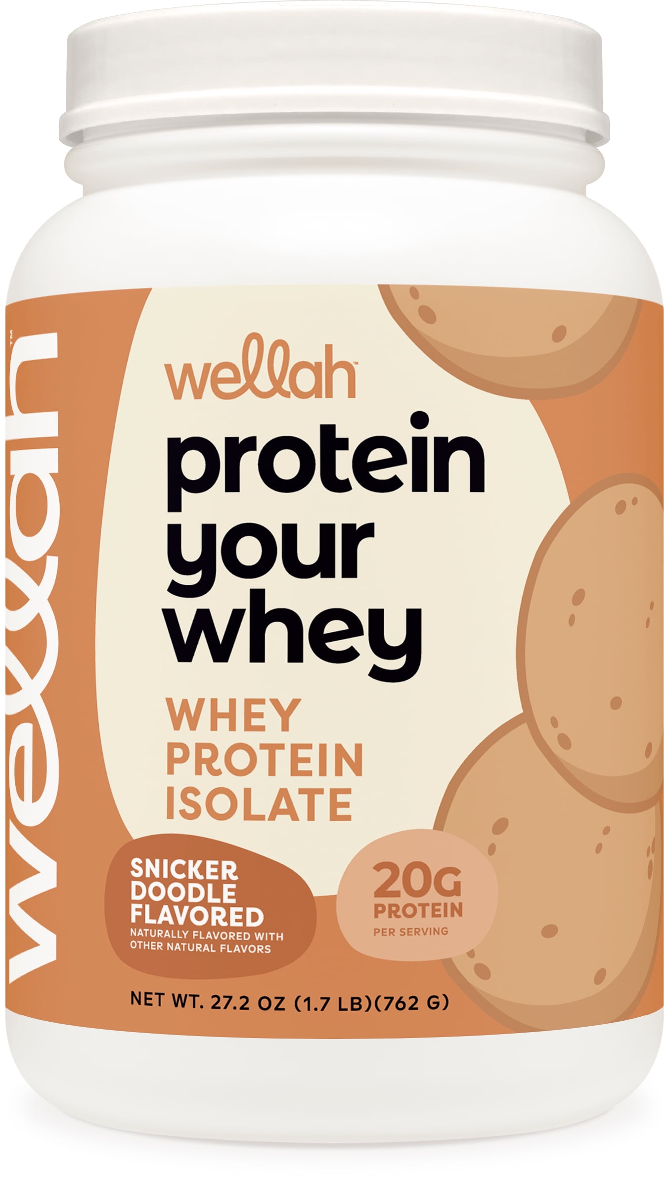 Wellah Protein Your Whey (30 Servings, Snickerdoodle) Whey Protein ...