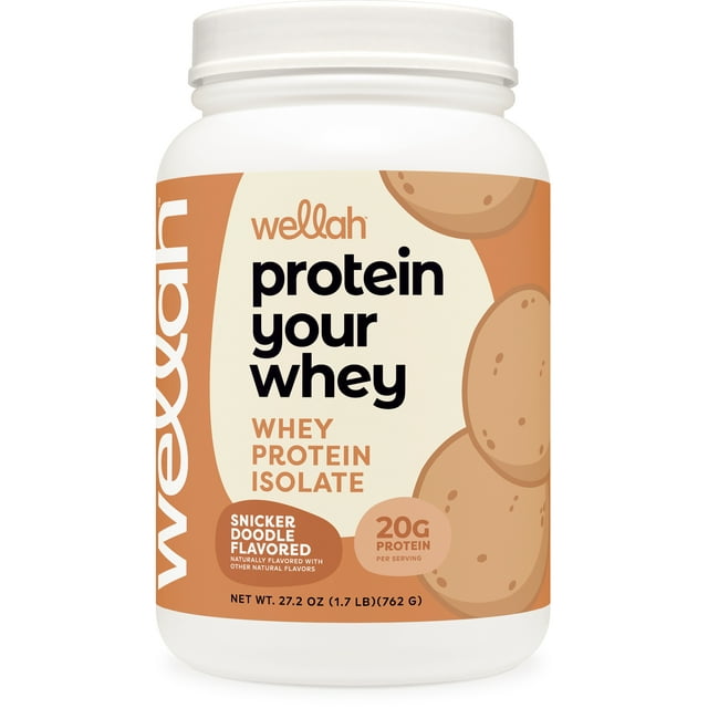 Wellah Protein Your Whey (30 Servings, Snickerdoodle) Whey Protein ...