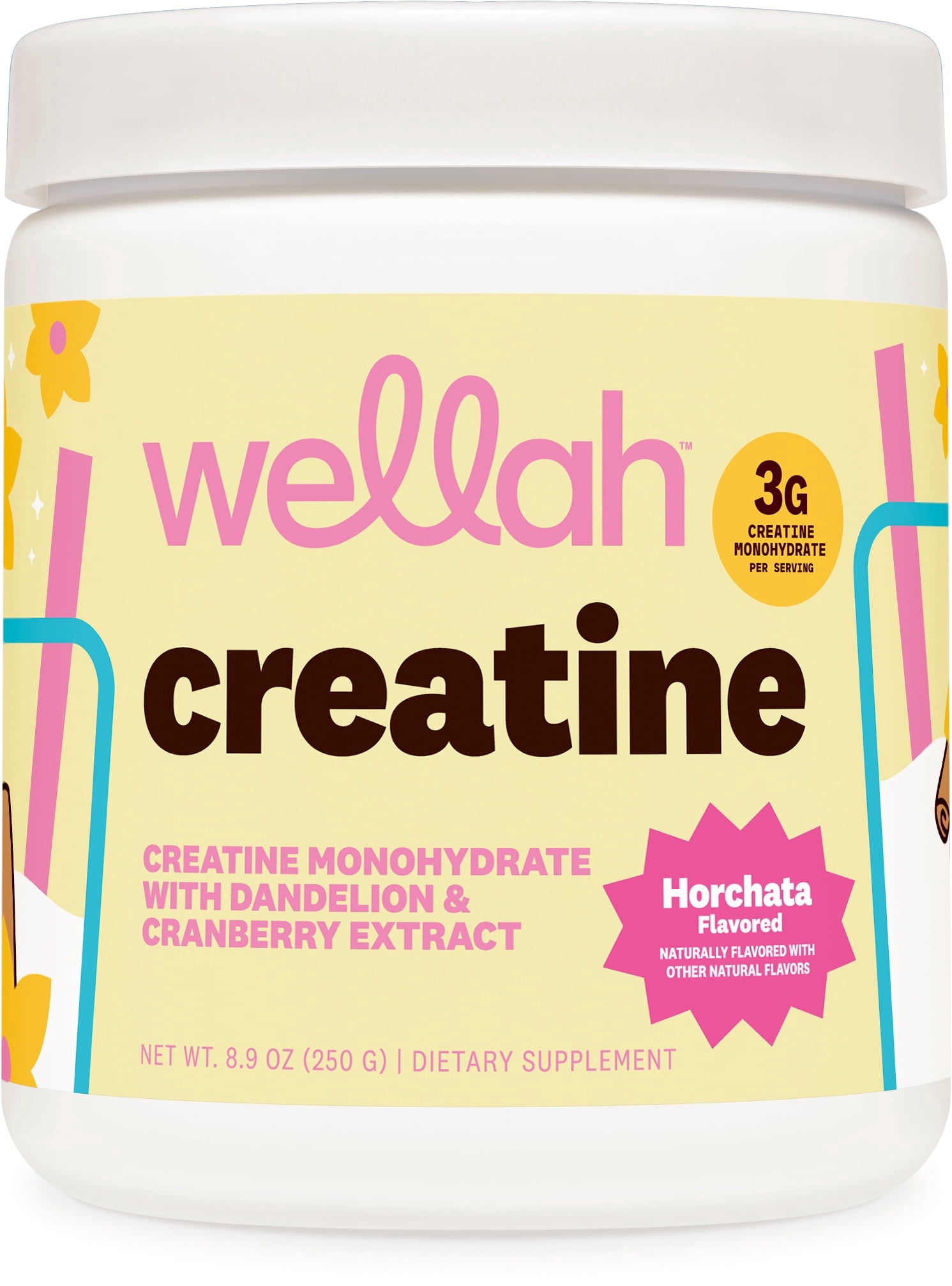 Wellah, Creatine for Women, 50 Servings, Horchata Flavor - Walmart.com
