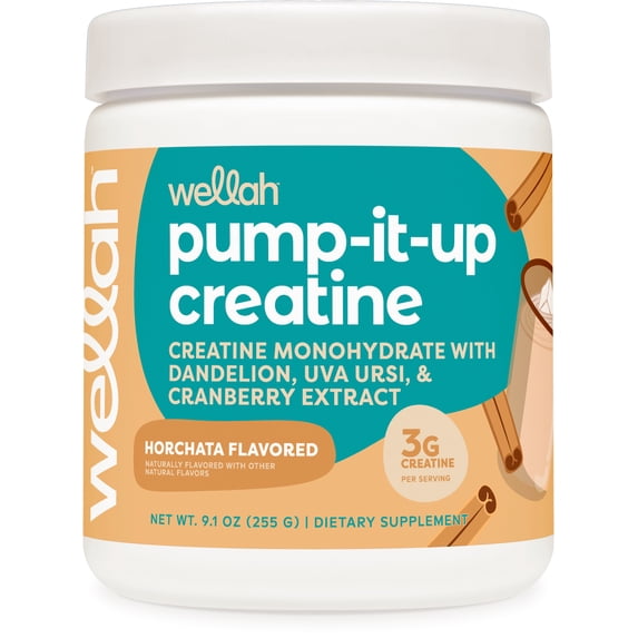 Wellah Pump-It-Up Creatine (50 Servings, Horchata) - Creatine ...