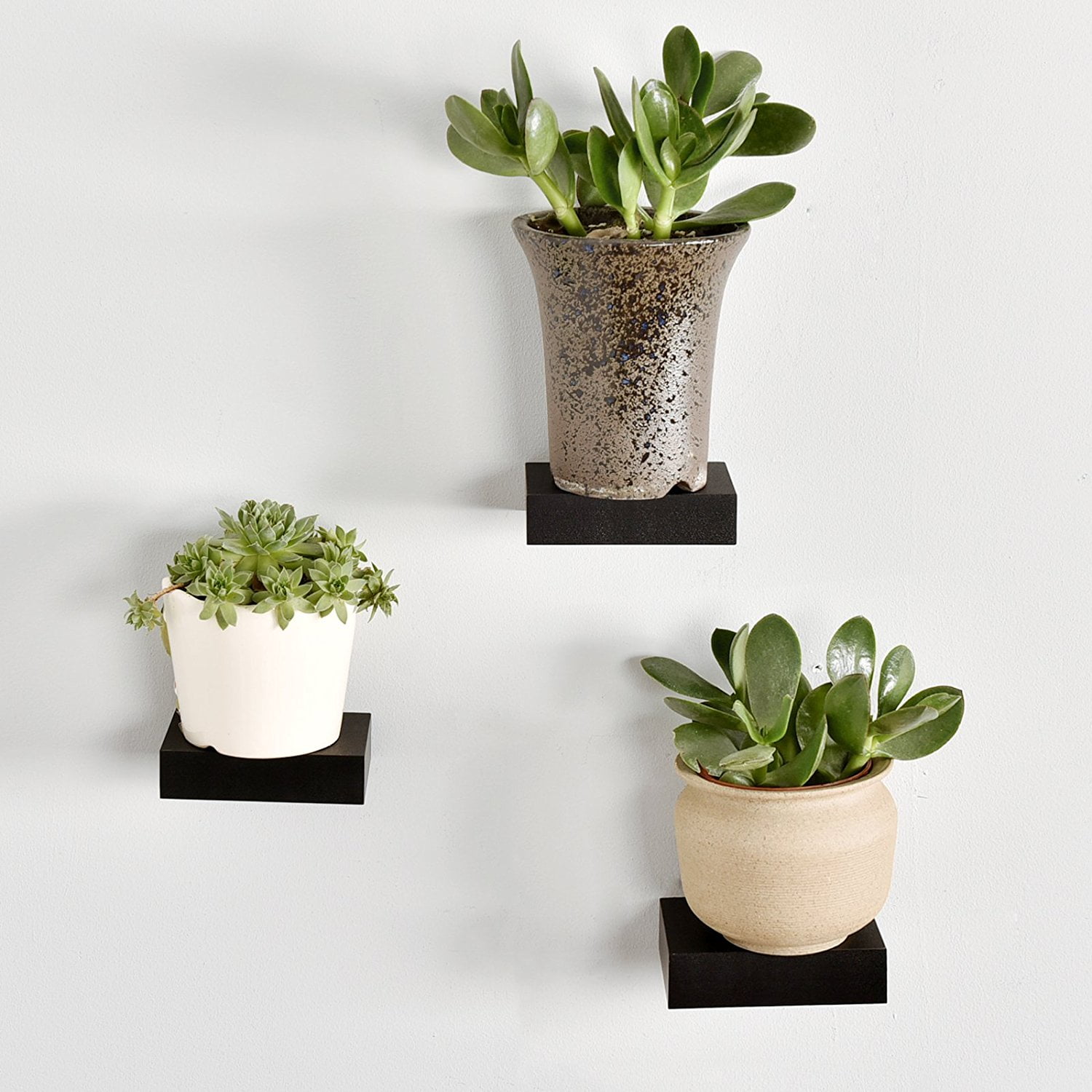 Welland Contemporary 4" Black Floating Shelf 3 Count - Walmart.com