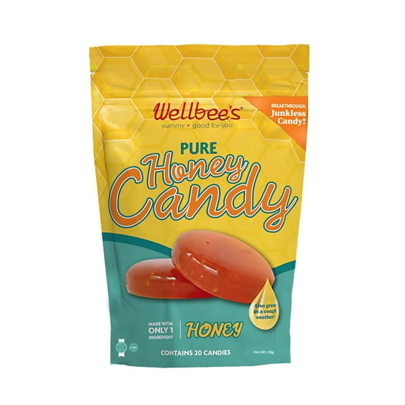 Wellbee's 100% Pure Honey GGA1 Candy - No Additives - Healthy - Single ...