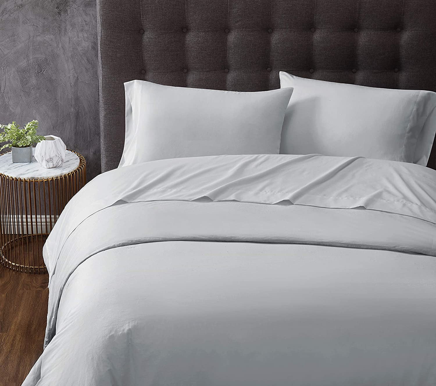 Wellbeing 300 Thread Count 6 Pc. Sheet Set with Silvadur Antimicrobial ...