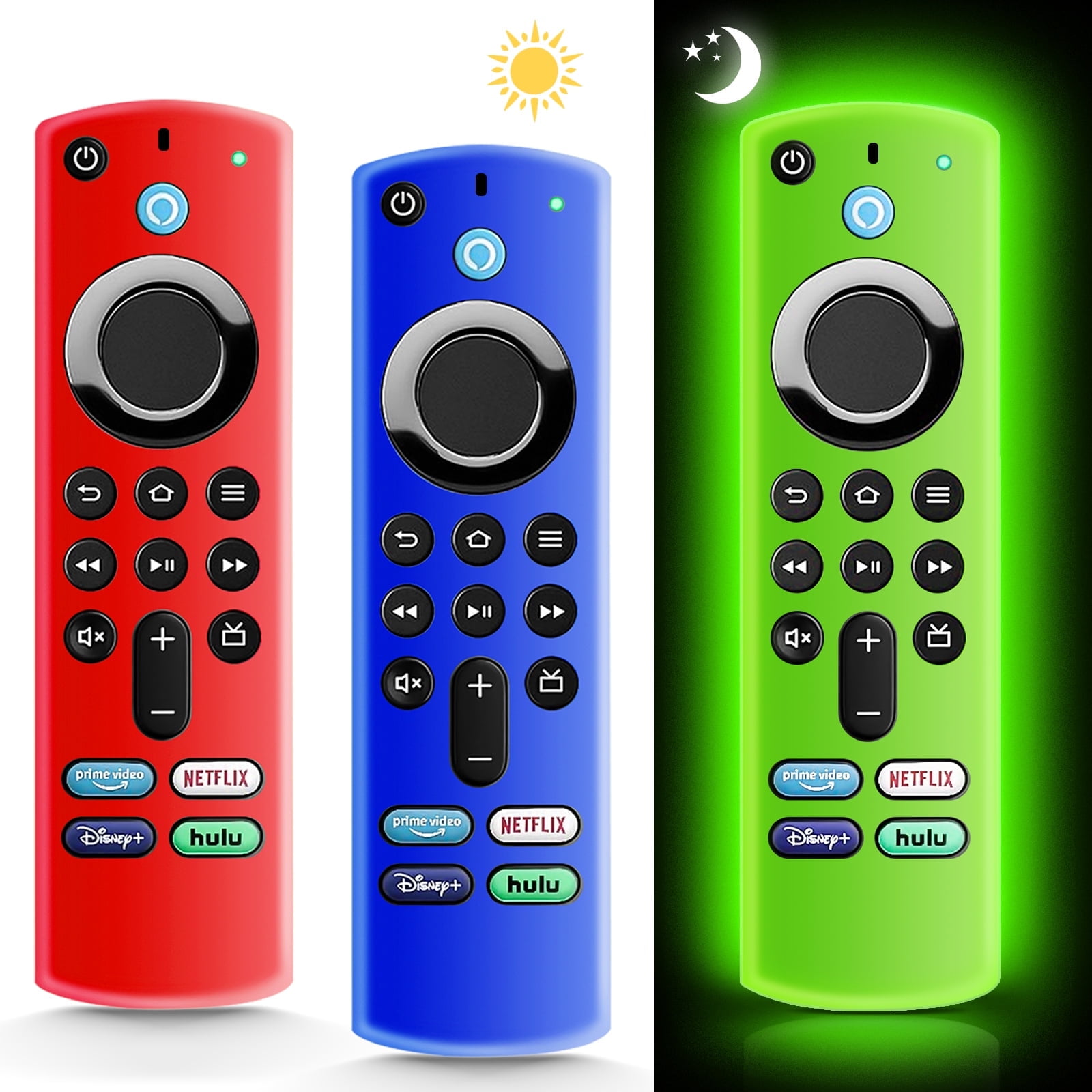 WELLBOM 3 Pack Firestick Remote Cover, 3rd Gen Alexa Voice Remote 4K ...