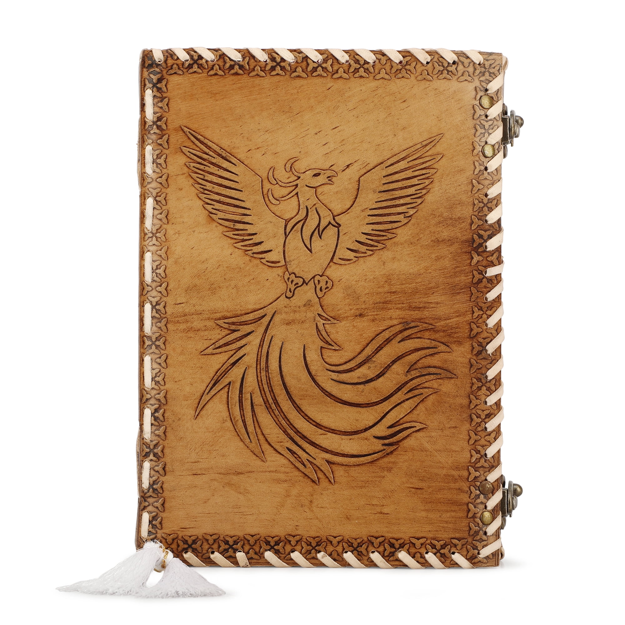Wellbourne Phoenix Hardback Cover Leather Notebook Handcrafts Leather ...