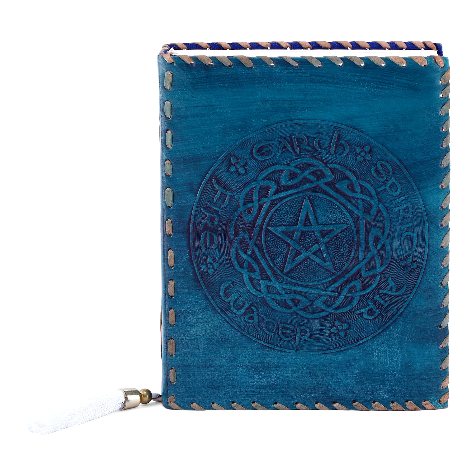 Wellbourne Real Leather Diary A5 Embossed Five Earth Elements Personal ...