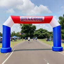 Wellcomer 21Ft Inflatable Event Arch, Gable archway with built-in ...