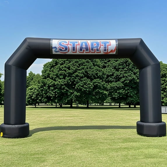 Wellcomer 20FT Inflatable Event Arch, Polygon Archway with built-in ...