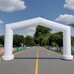 11' Air Blown Inflatable GIANT Rainbow Arch Yard Decoration - Walmart.com