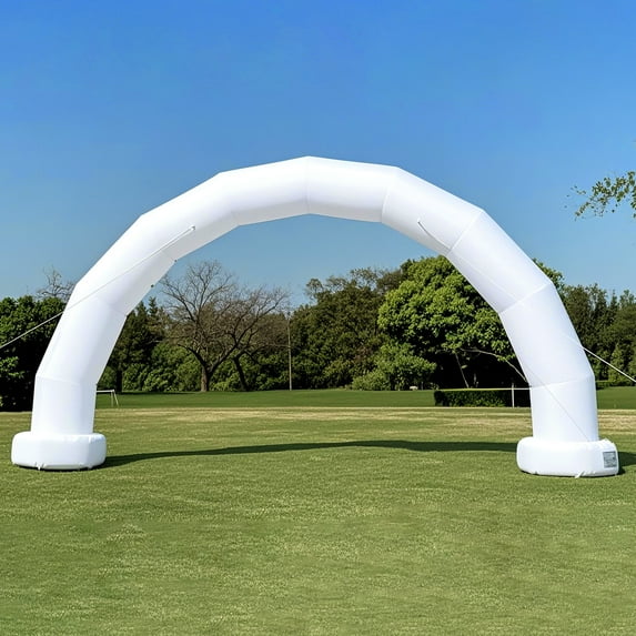 Wellcomer 21Ft Inflatable Event Arch, Half Circle Archway with Built-in ...