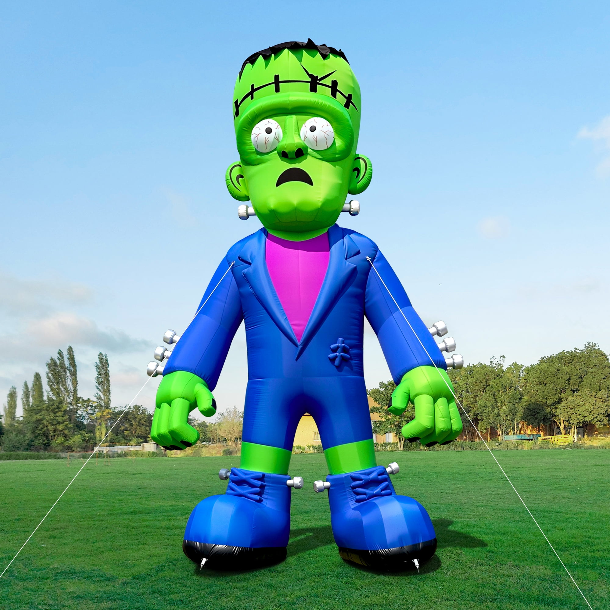 Wellcomer 26ft Giant Inflatable Frankenstein with Blower - Halloween ...