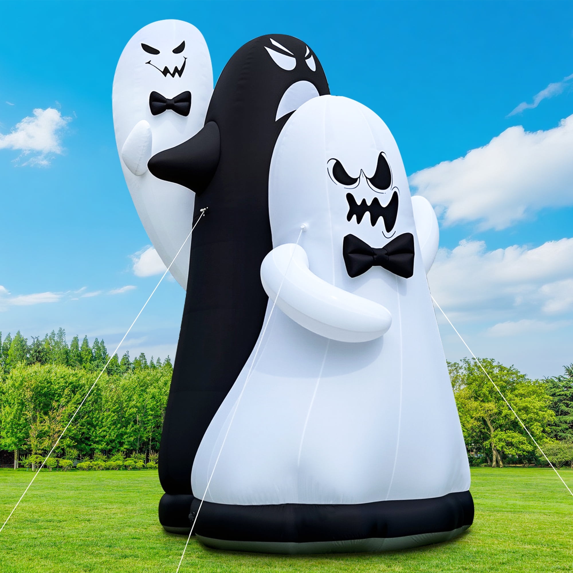 Wellcomer 26ft Giant Inflatable Ghost Team with Blower - Walmart.com