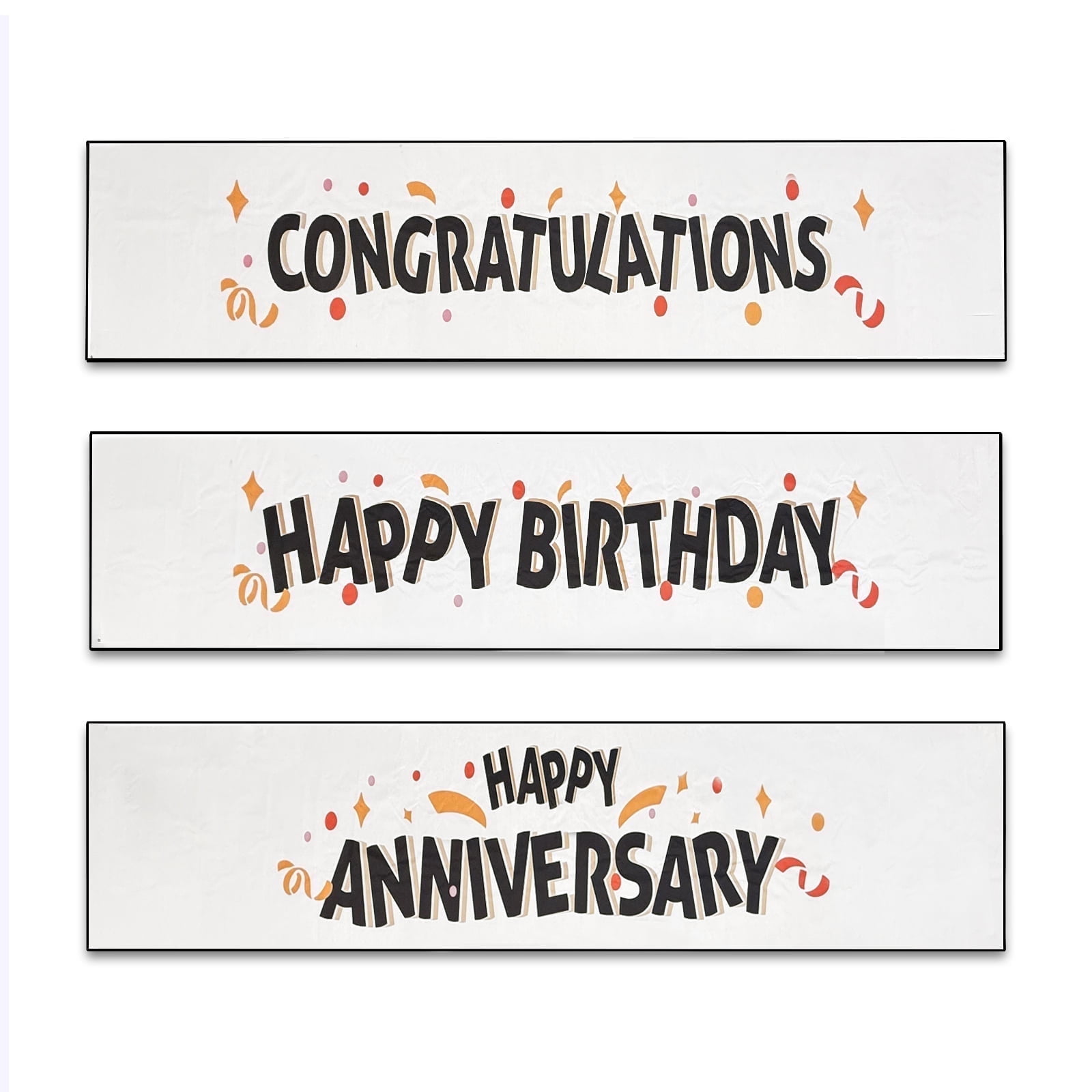 Wellcomer Optional Hanging Banners for Square Arches - Happy Birthday ...