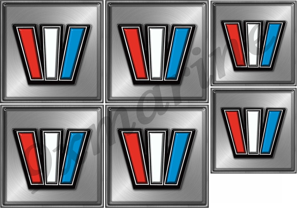 Wellcraft Boat Crest Sticker Set for Restoration Project - Walmart.com