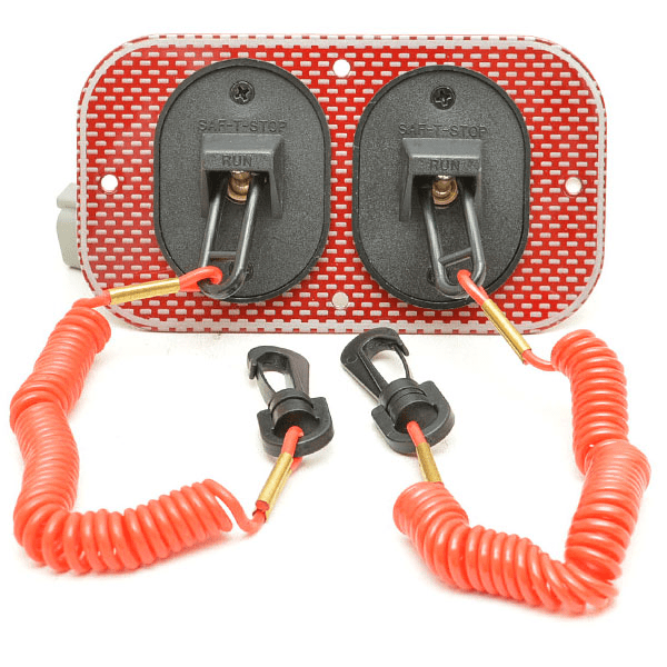 Wellcraft Boat Emergency Switch Panel 025-4134 | 6 x 3 3/8 Inch Red ...