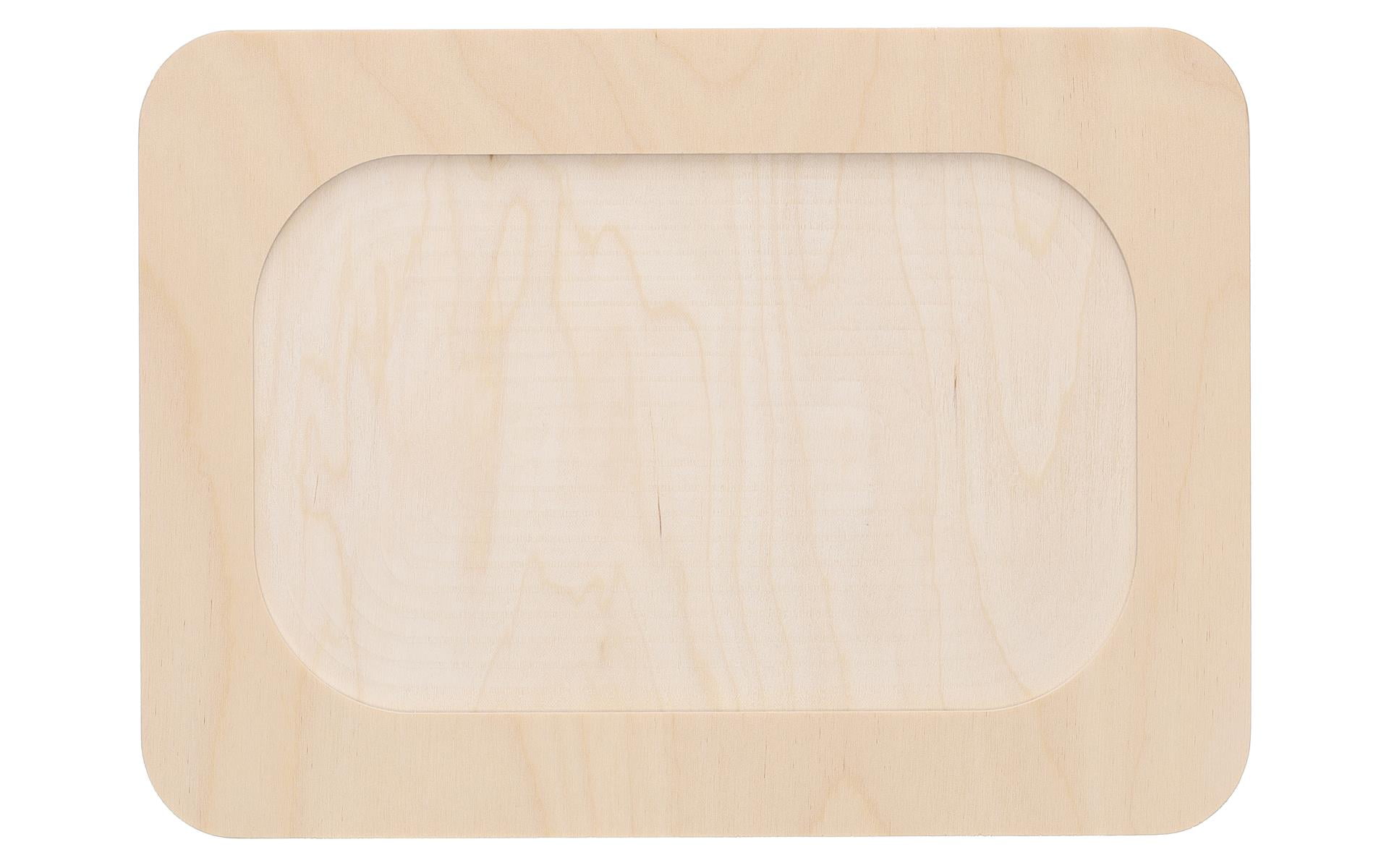 Welled Wood Surface, Rectangle Shaped, 11" x 8", for DIY wooden ...