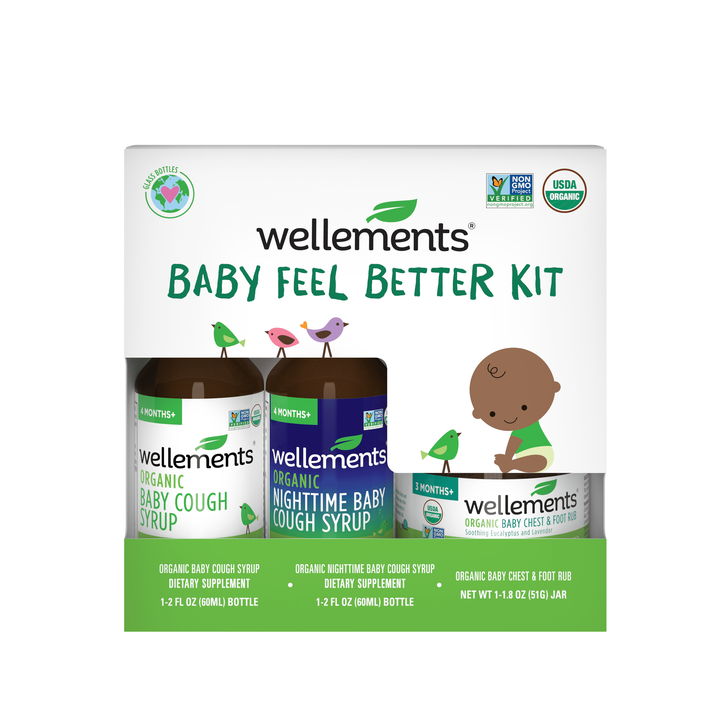 Wellements Organic 3 Piece Baby Feel Better Kit - Walmart.com
