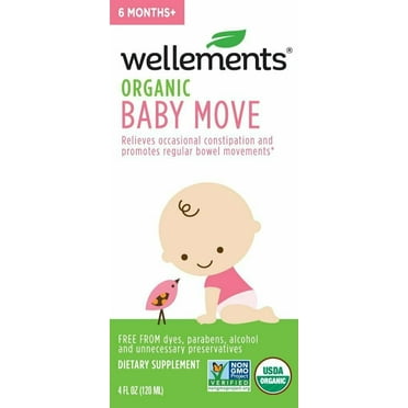 Wellements Organic Baby Constipation Support: Herbal Remedy, USDA ...