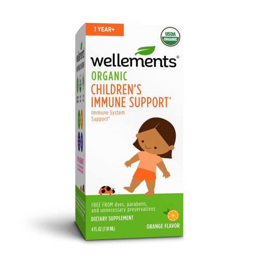 Wellements Organic Children's Immune .. .. Support Syrup, Orange ...