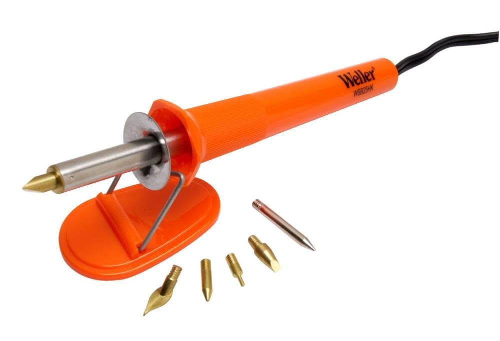 Weller 11.8 in. Corded Wood Burning Iron Kit 25 watts Orange 1 pk ...
