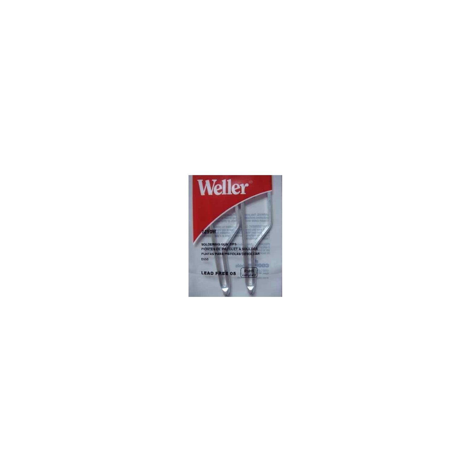 Weller 7250W Standard Soldering tips 2/per pack for D550 and D650 ...