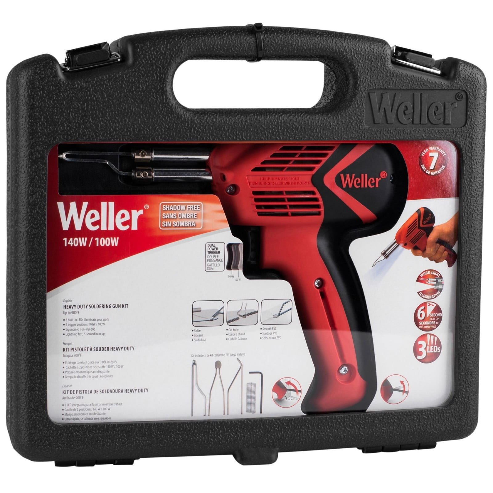 Weller - 9400PK - 100/140 Watt Soldering Gun Kit - Walmart.com