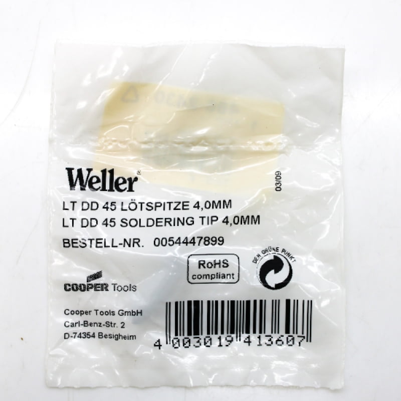 Weller LT DD 4mm Straight Hoof Soldering Tip For WP 80 WSP 80 WXP 80 ...